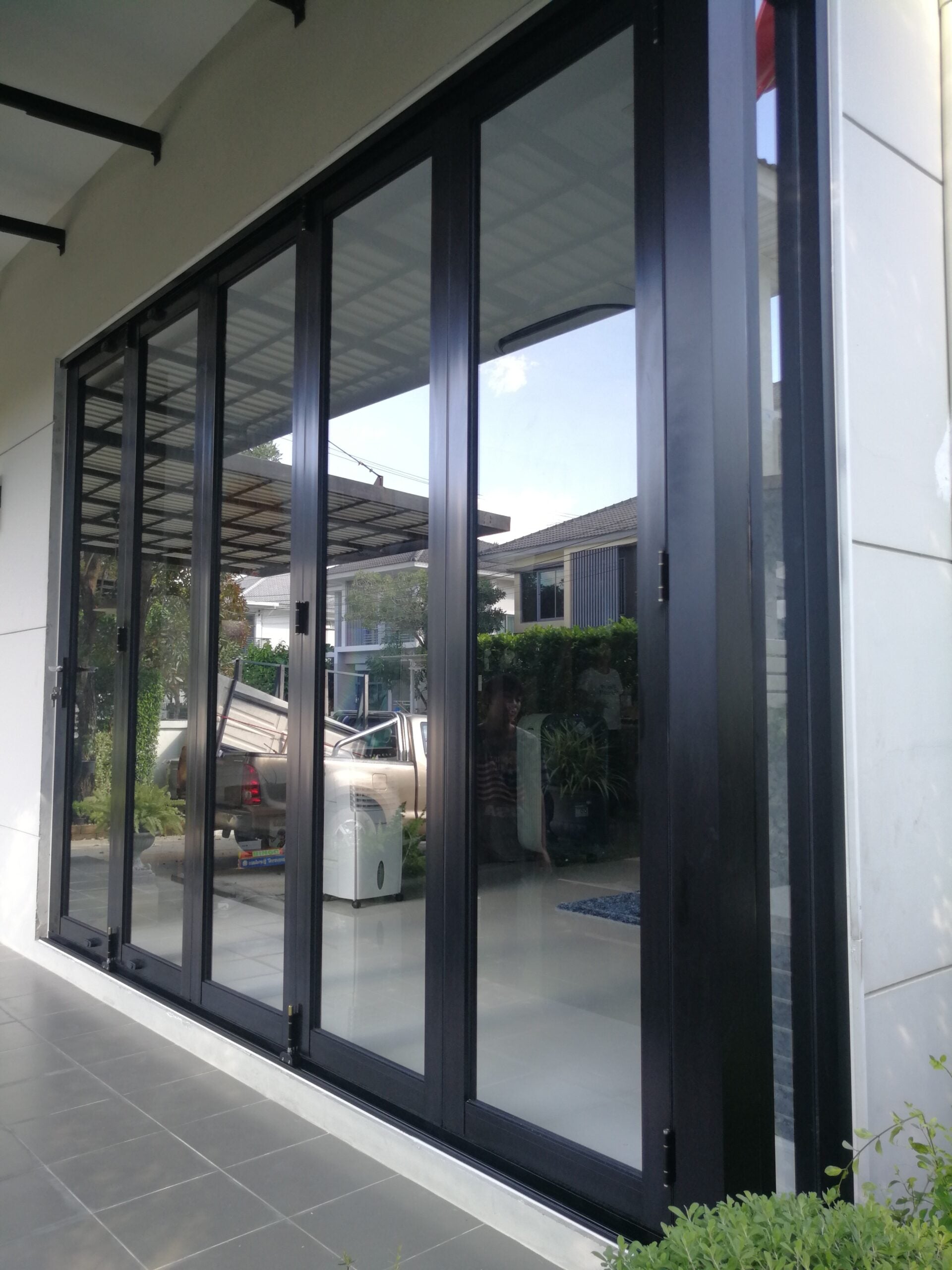 168x80 Out-Swing Stylish Aluminum Bifold Door Haus of Doors – Haus of Doors